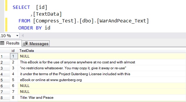 Compress and Decompress – Basic Examples | Notes on SQL