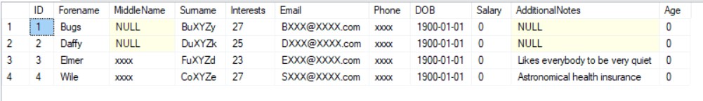 Dynamic Data Masking – Basic Examples | Notes on SQL