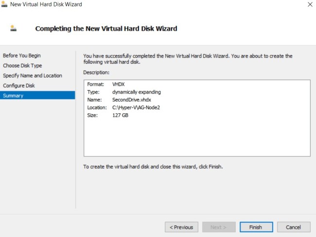 Adding Additional Drives to a Hyper_V VM | Notes on SQL