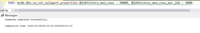 Changing SQL Agent History Values with T-SQL | Notes on SQL